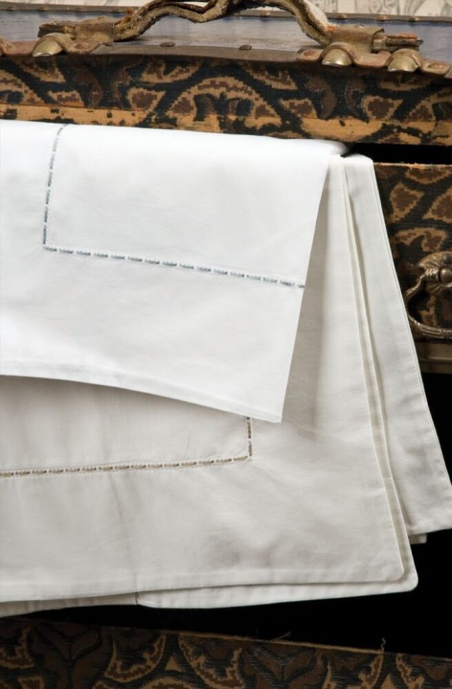 Italian Cotton Milano WHITE Sheets | Choose Thread – Linen Boutique