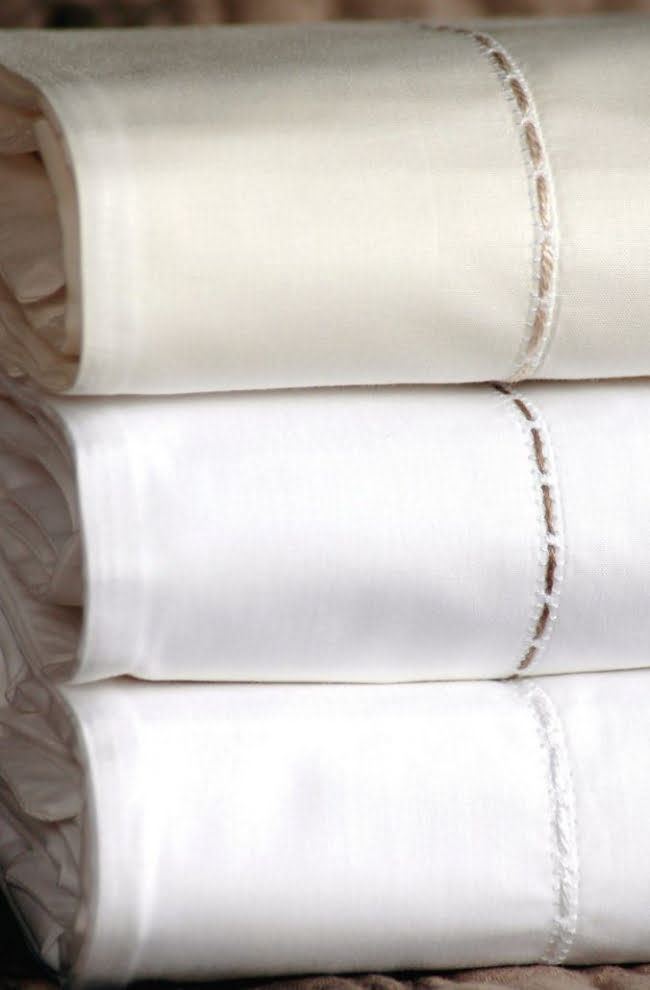 Italian Cotton Milano WHITE Sheets | Choose Thread – Linen Boutique