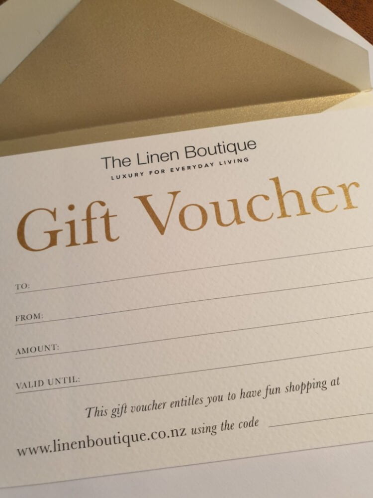 GIFT VOUCHER Linen Boutique | The Perfect Gift - Linen Boutique