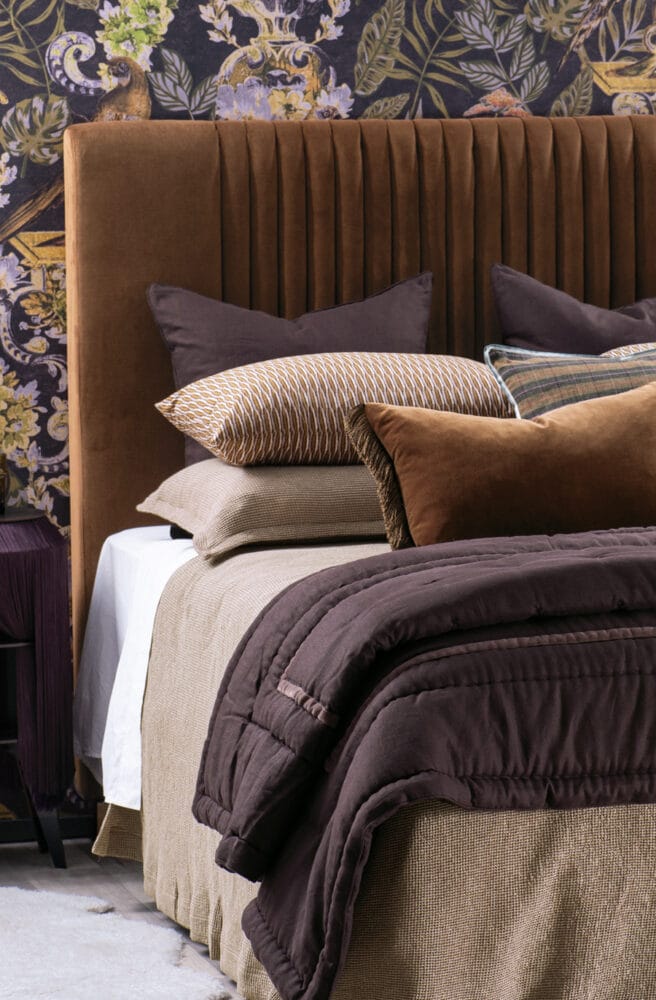 Waffle Bedspread Sottobosco COPPER - Linen Boutique