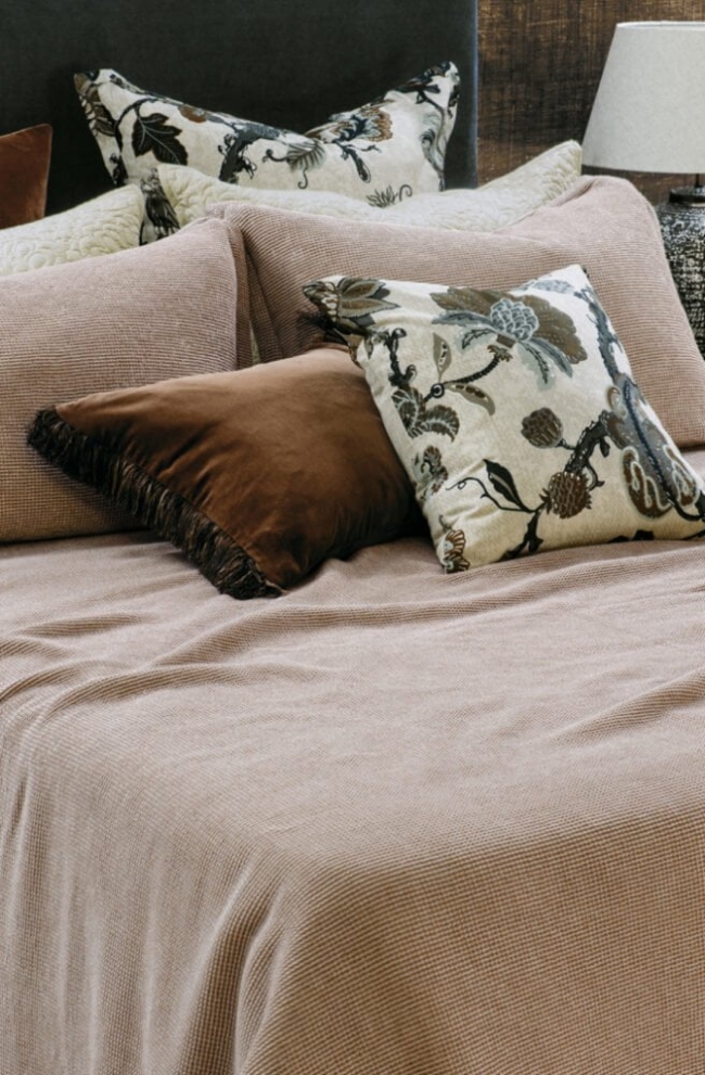 Waffle Bedspread Sottobosco COPPER | Fine Weave - Linen Boutique