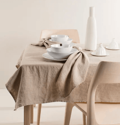 TABLECLOTH Pure Linen NATURAL – Linen Boutique