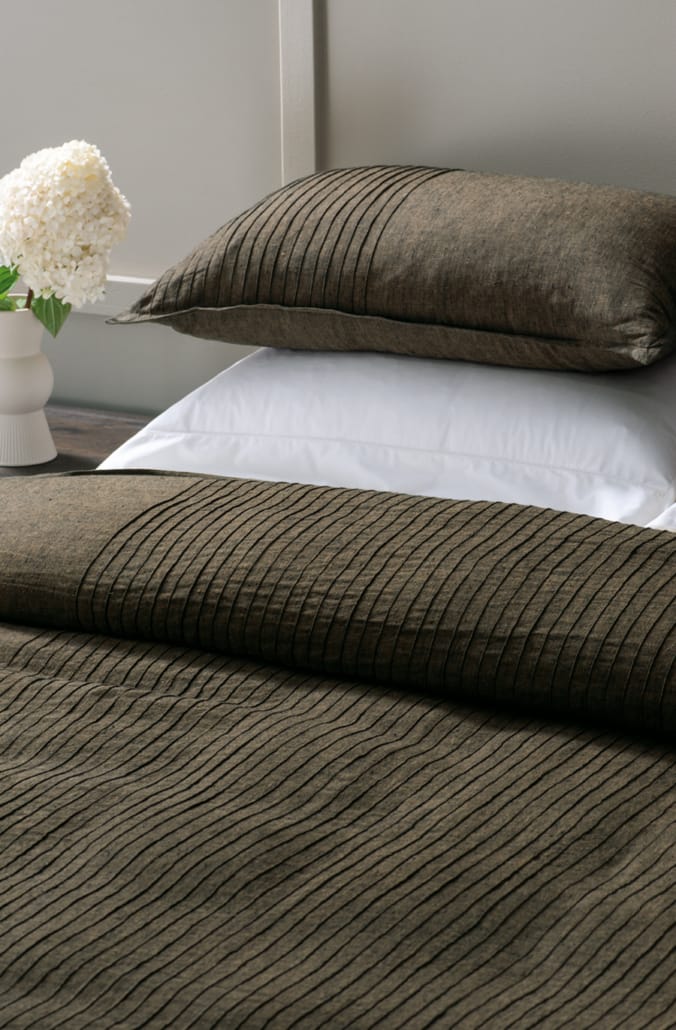 KAIYU Bronze Linen Duvet Cover Set – Linen Boutique