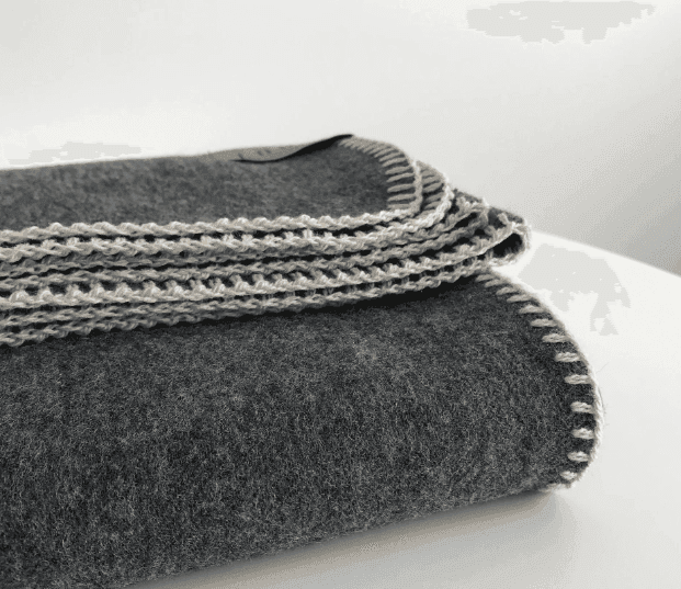 Loom Baby Blanket Flannel | 50% Cashmere 50% Merino